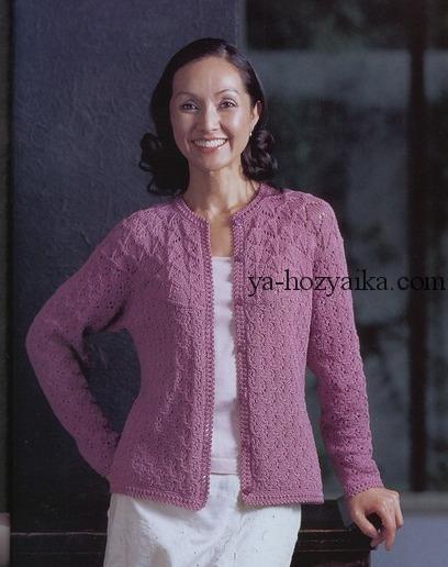 Knit Jacket pattern. Free Aran knitting patterns Ladies Jackets