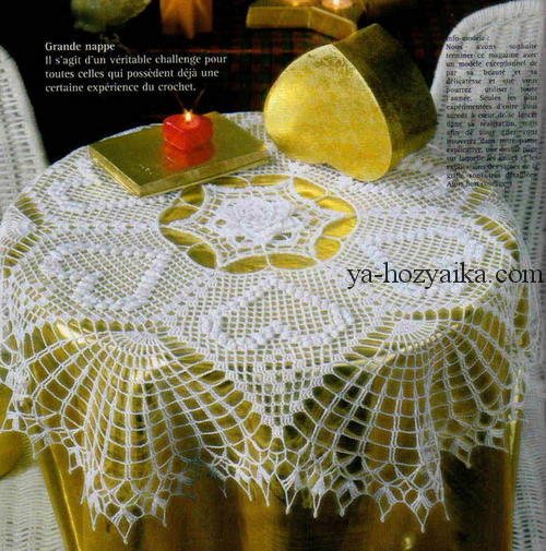 Knit Tablecloth Dining Table Cover. Knit Tablecloth pattern free